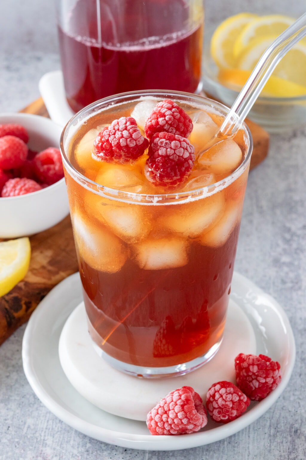 Homemade Raspberry Iced Tea - Sweet Steep