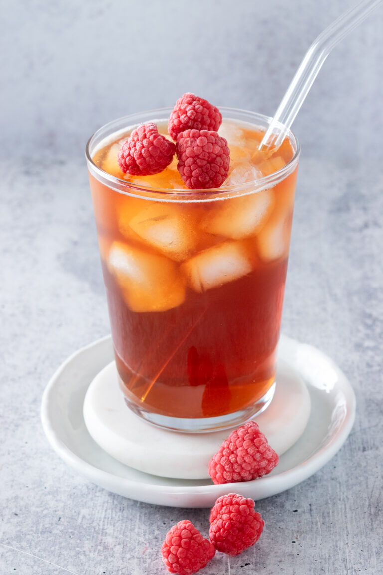 Homemade Raspberry Iced Tea - Sweet Steep