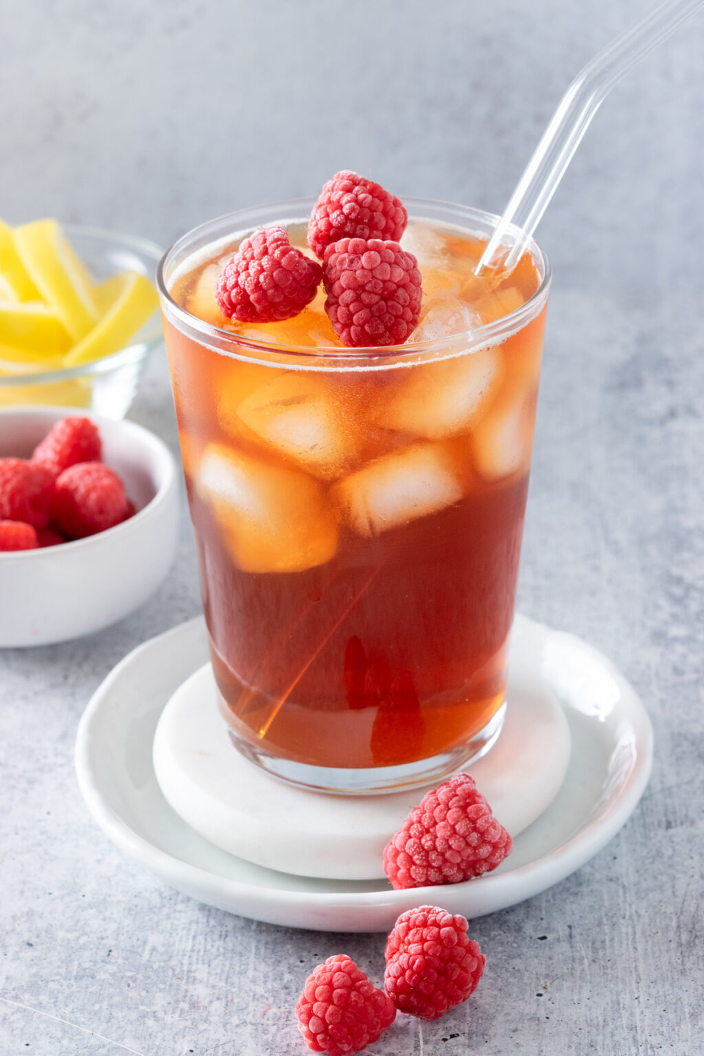 Homemade Raspberry Iced Tea - Sweet Steep
