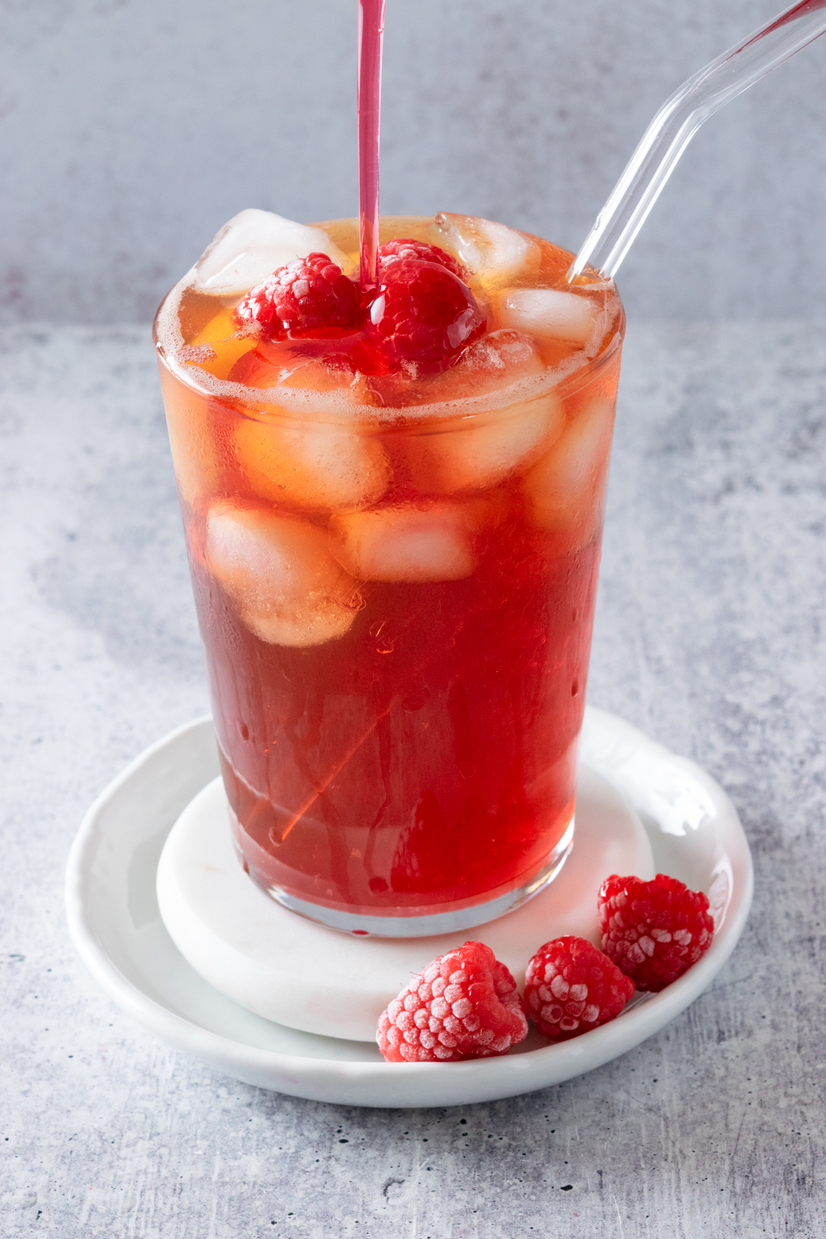 Homemade Raspberry Iced Tea - Sweet Steep